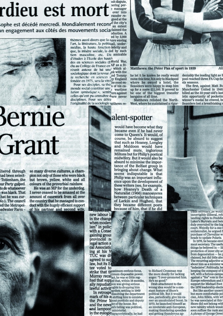 OBITUARIES: distinction and democratization BRIDGET FOWLER | Goldsmiths ...