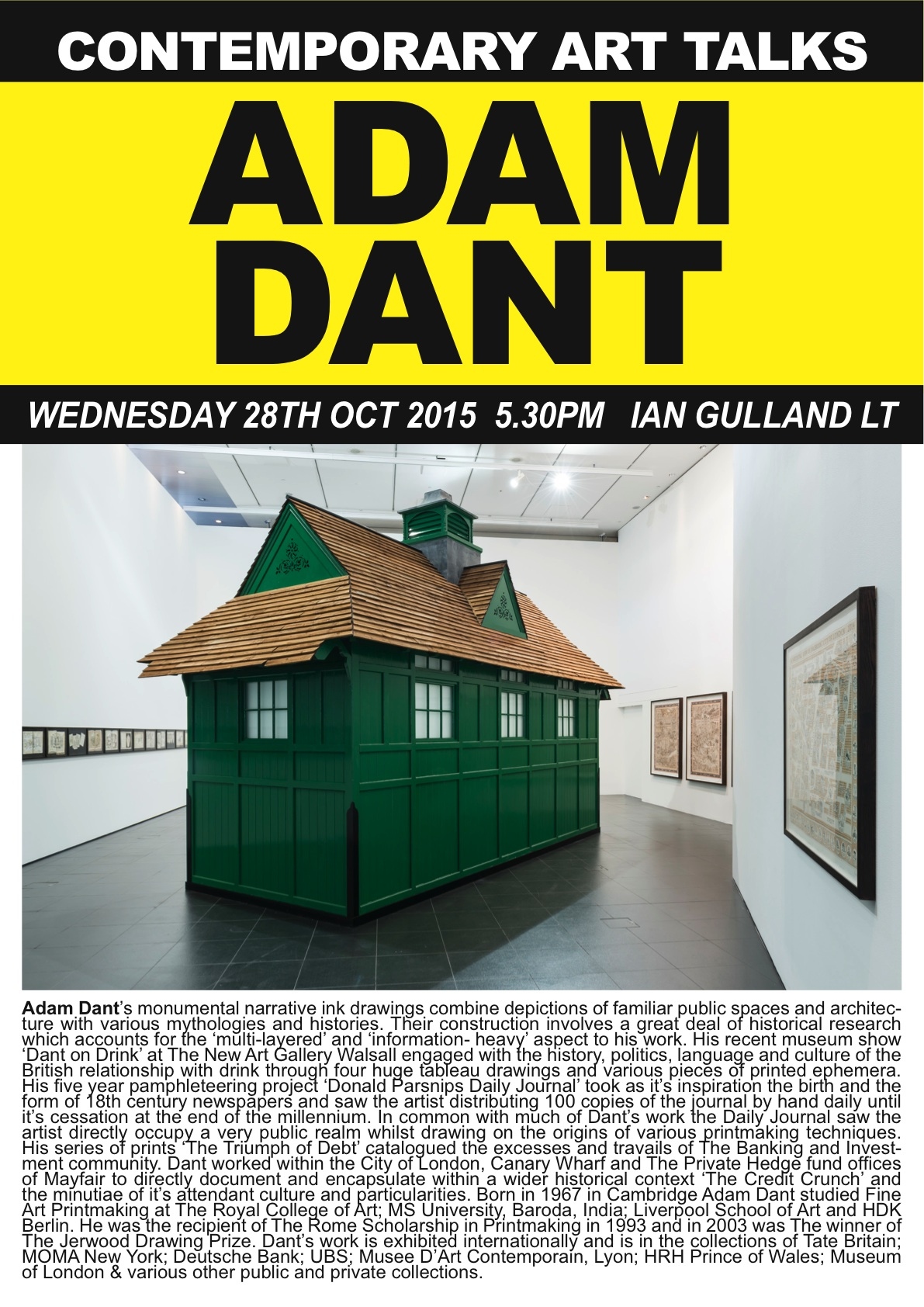 Contemporary Art Talks - Adam Dant | Goldsmiths, University of London